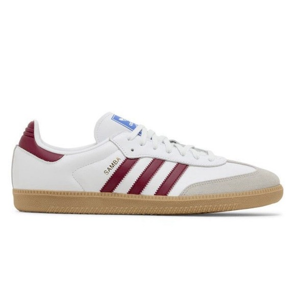 adidas | Shoes | Adidas Samba Og White Burgundy Gum New If383 Mens Size ...